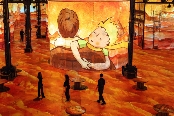 The Little Prince exhibition in Paris - Atelier des Lumières