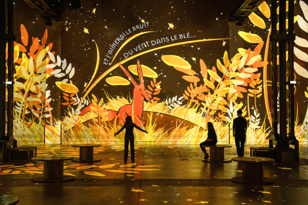 The Little Prince exhibition in Paris - Atelier des Lumières