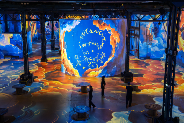 The Little Prince exhibition in Paris - Atelier des Lumières